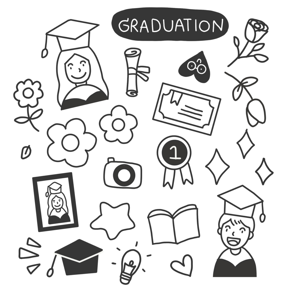 Graduation Doodles Hand Drawn | AMUST You